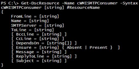 Using Wmi Smtp Event Consumer Dsc Resource