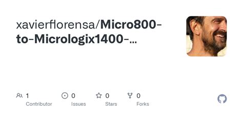 Github Xavierflorensamicro800 To Micrologix1400 Communications