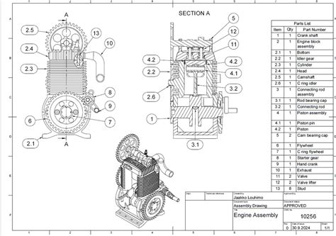 Functional 4 Stroke Engine By Jaakko Makerworld Download Free 3d Models