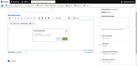 Ckeditor5 Audio Plugin