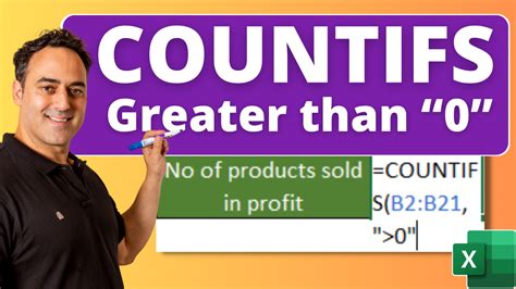 Countif Greater Than 0 In Excel A Detailed Guide Myexcelonline