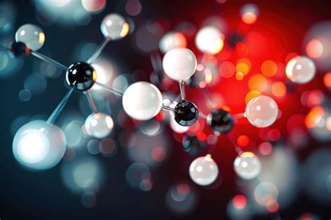 Molecular Structure Lights Concept Molecular Structure Science