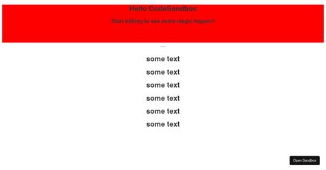 Floating Panel Bug Codesandbox