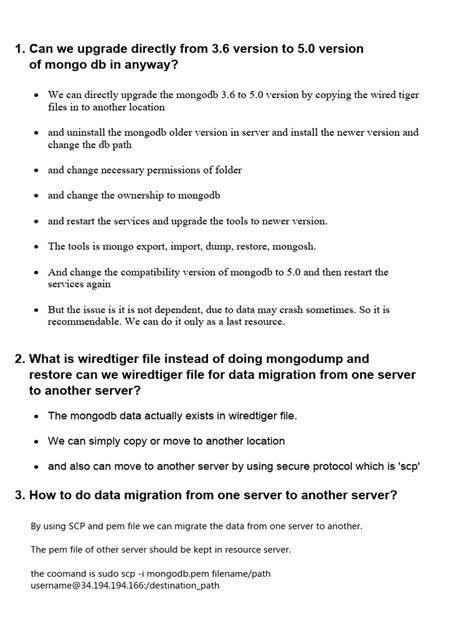 Interview Ques Download Free Pdf Database Index Mongo Db