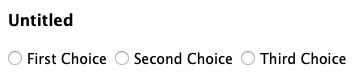 Radio Buttons Gravity Forms Documentation