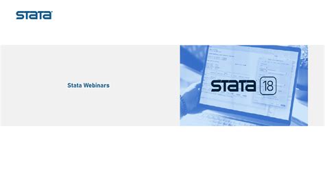 Stata原廠線上研討會 昊青公司軟體代理商 Altair Dspace Mathematica Minitab Stata