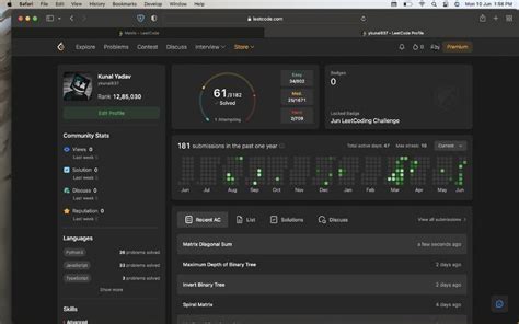 Kunal Yadav On Linkedin Codepractice Leetcoding