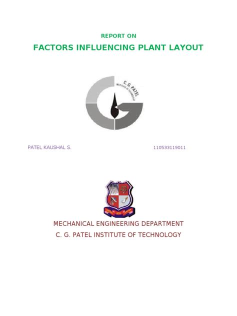 Pdf Factors Influencing Plant Layout Dokumen Tips