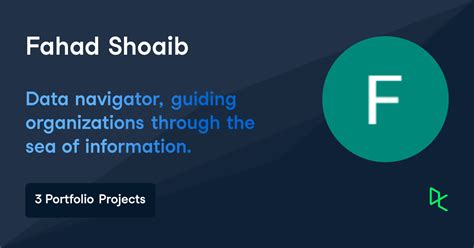 Fahad Shoaib Data Scientist