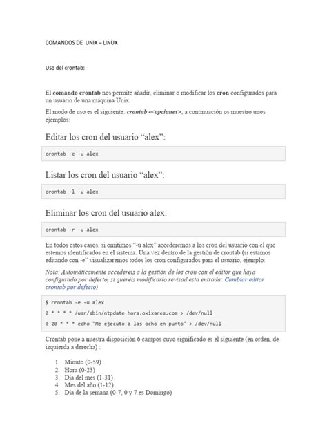 Comandos De Unix Pdf