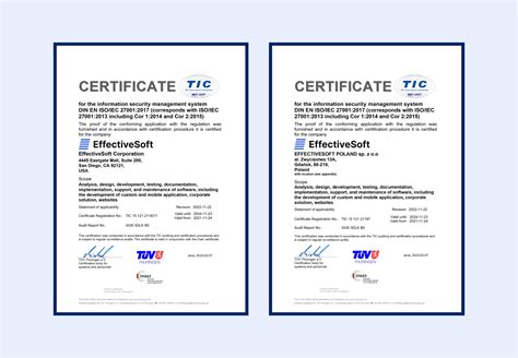 Effectivesoft Receives Iso Iec 27001 2013 Certification