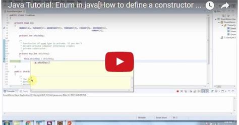 Java Ee Java Tutorial Enum In Java How To Define A Constructor In Enum