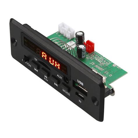 5v 12v Car Bluetooth Audio Receiver Decoder Board With Power Amplifier 2 3w Speaker Lossless Mp3