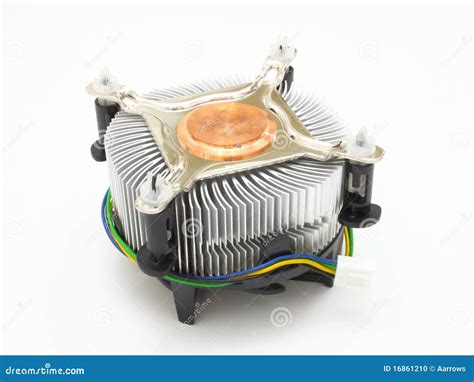 The Fan Of The Processor Stock Photo Image Of Temperature