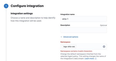 Security Solution Receiving Namespace Contains Invalid Characters