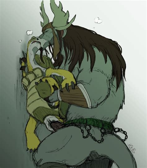 Rule 34 Anthro Bovid Bovine Closed Eyes Duo Genitals Green Body Kai