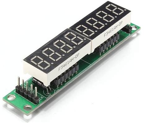 Cyan Infinite 8 Digit 7 Segment Serial Display