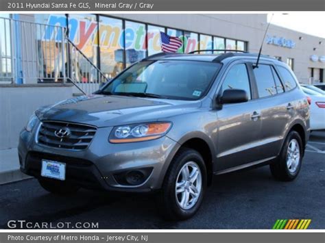 Mineral Gray 2011 Hyundai Santa Fe Gls Gray Interior
