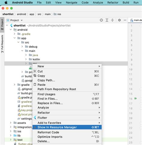 re enable resource manager for flutter projects · issue 5846 · flutter flutter intellij · github