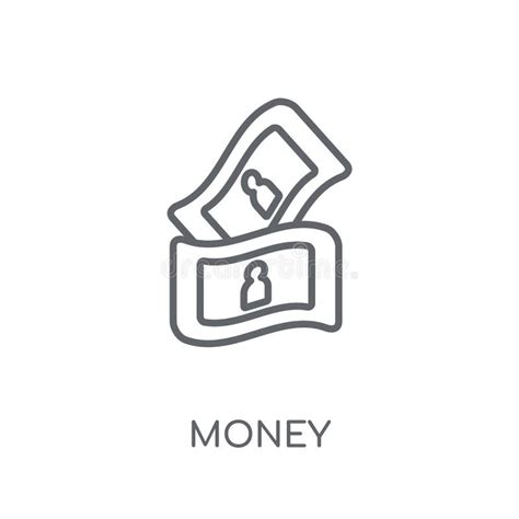 Money Linear Icon Modern Outline Money Logo Concept On White Ba Stock