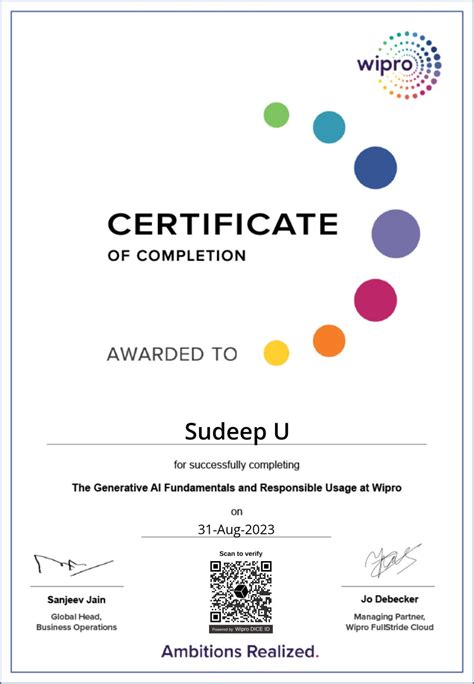 Sudeep U On Linkedin Artificialintelligence Generativeartificialintelligence Wiprolearning