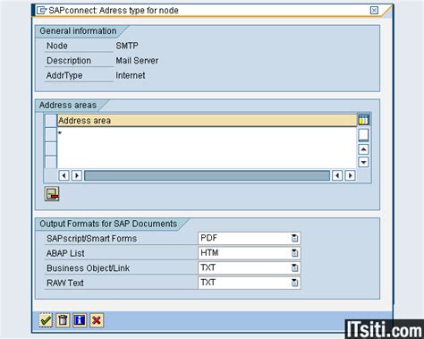 configure smtp for fax pager sms and email in sap