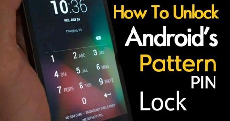 How To Unlock Android S Pattern Pin Lock In Hindi