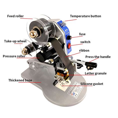 220v 50 60hz Kleine Tragbare Druck Datum Handheld Vicedeal