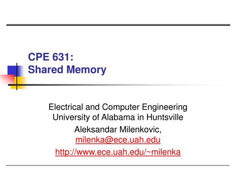 PPT CPE 631 Shared Memory PowerPoint Presentation Free Download ID 5973595