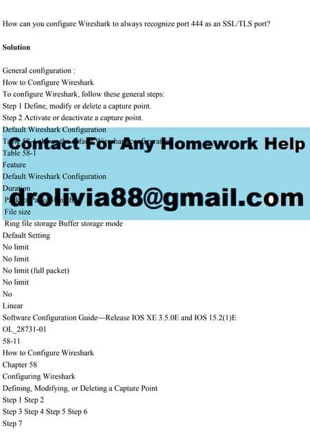 How Can You Configure Wireshark To Always Recognize Port 444 As An Spdf