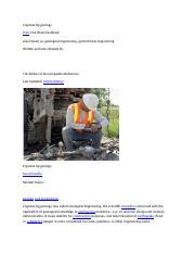 Engineering Geology Application Of Geological Knowledge In Course Hero