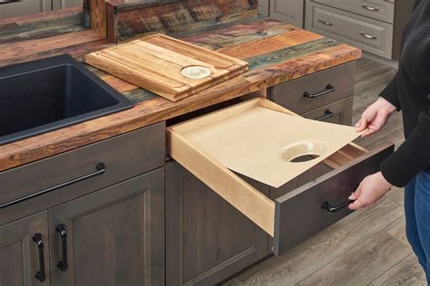 Cut Out Cutting Board Drawer