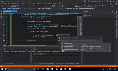 C Getting Ip Address From A Connected Wifi Adapter On Uwp Stack Overflow