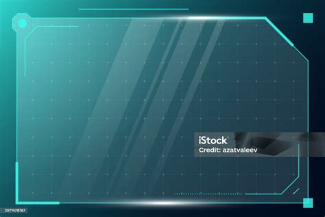 Hud 디지털 미래형 사용자 인터페이스 수평 프레임 공상 과학 하이테크 화면입니다 사이버펑크 모니터링 대시보드 패널을 터치하는