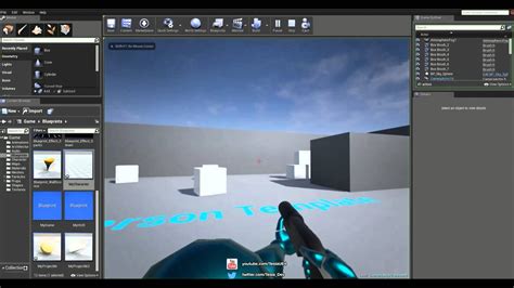 unreal engine 4 tutorial simple line trace weapon youtube