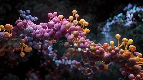 A Strand Of Rna Being Formed With Complementary Nucleotides Being Added One By One Stock Footage