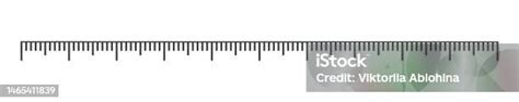 눈금자 테이프 또는 온도계 스케일 템플릿입니다 수평 거리 높이 또는 수학 바느질 기상 도구의 길이 측정 차트 거리가 먼에 대한 스톡 벡터 아트 및 기타 이미지 Istock
