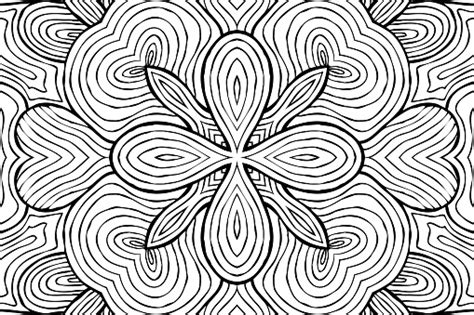 드로잉 착색 페이지 안티 스트레스 흑백 대칭 꽃 그리기 흑백 꽃 배경 꽃과 손으로 그린 장식 편안한 색칠 공부 컬만다라 명상 드로잉 0명에 대한 스톡 벡터 아트 및 기타
