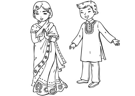 Indian Culture Coloring Pages Printable