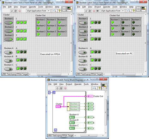 Fpga Boolean In Cluster Does Not Un Latch Normal Ni Community