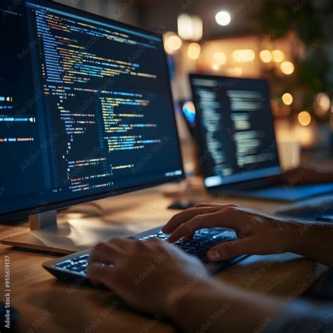 programmer integrating api with website seamlessly hands focused on