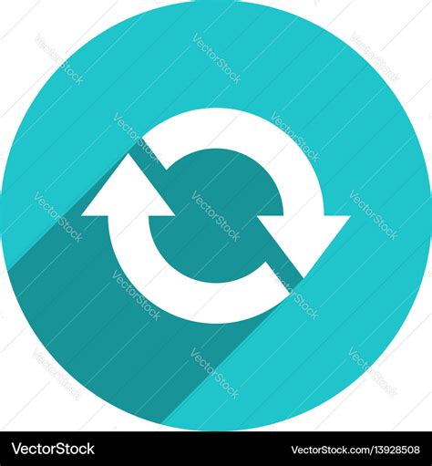 arrow sign refresh icon circle button royalty free vector