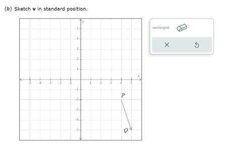 Solved Given A Vector V With Initial Point P4−2 And