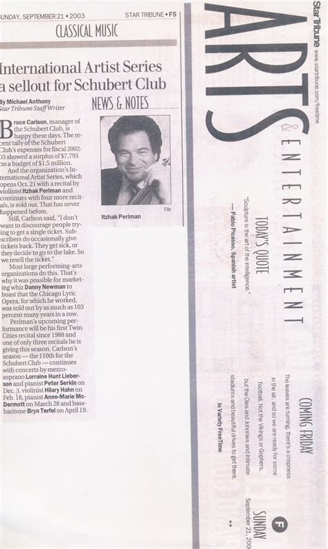Itzhak Perlman Schubert Club Itzhak Perlman Schubert Club