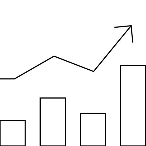 Fluctuating Graph Flat Thin Line Icon With Editable Strokes 6348111