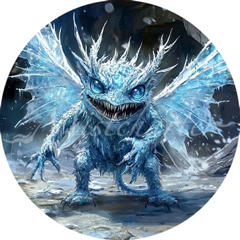 Ice Mephit Game Tokens For Vtt And Ttrpg Mistcharter Maps