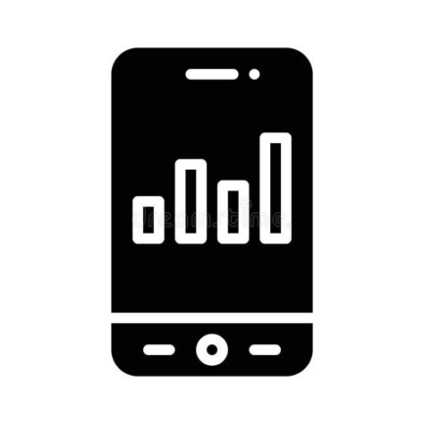 Data Analysis App Icon Mobile Application Vector Illustration Stock Vector Illustration Of