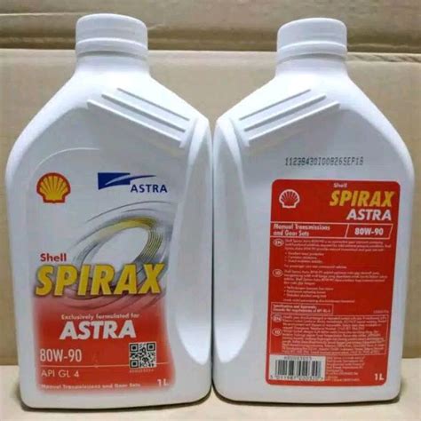 Jual Oli Shell Spirax Astra 80w 90 1liter Shell Spirax Multigrade Gl 4 Shopee Indonesia