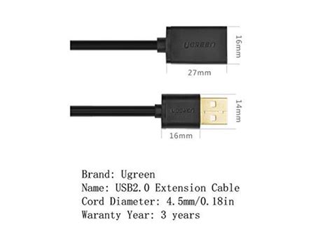 Usb Extension Cable Usb A Male To A Female Feet Meter Newegg Com