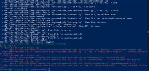 Facing Build Error Text File Busy Glyphs · Issue 44 · Silnrsifont Padauk · Github